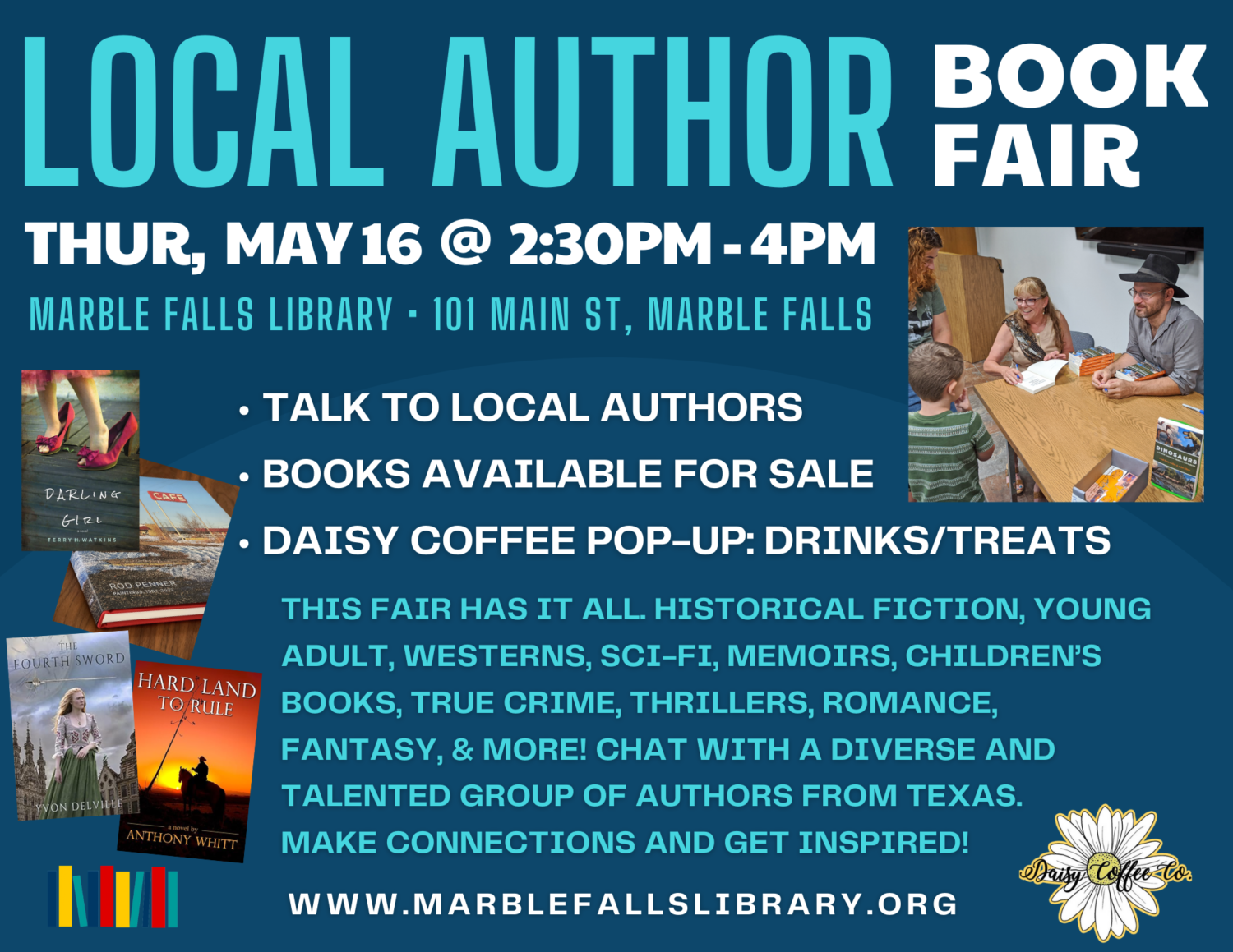 Local Author Book Fair - Marble Falls Public Library