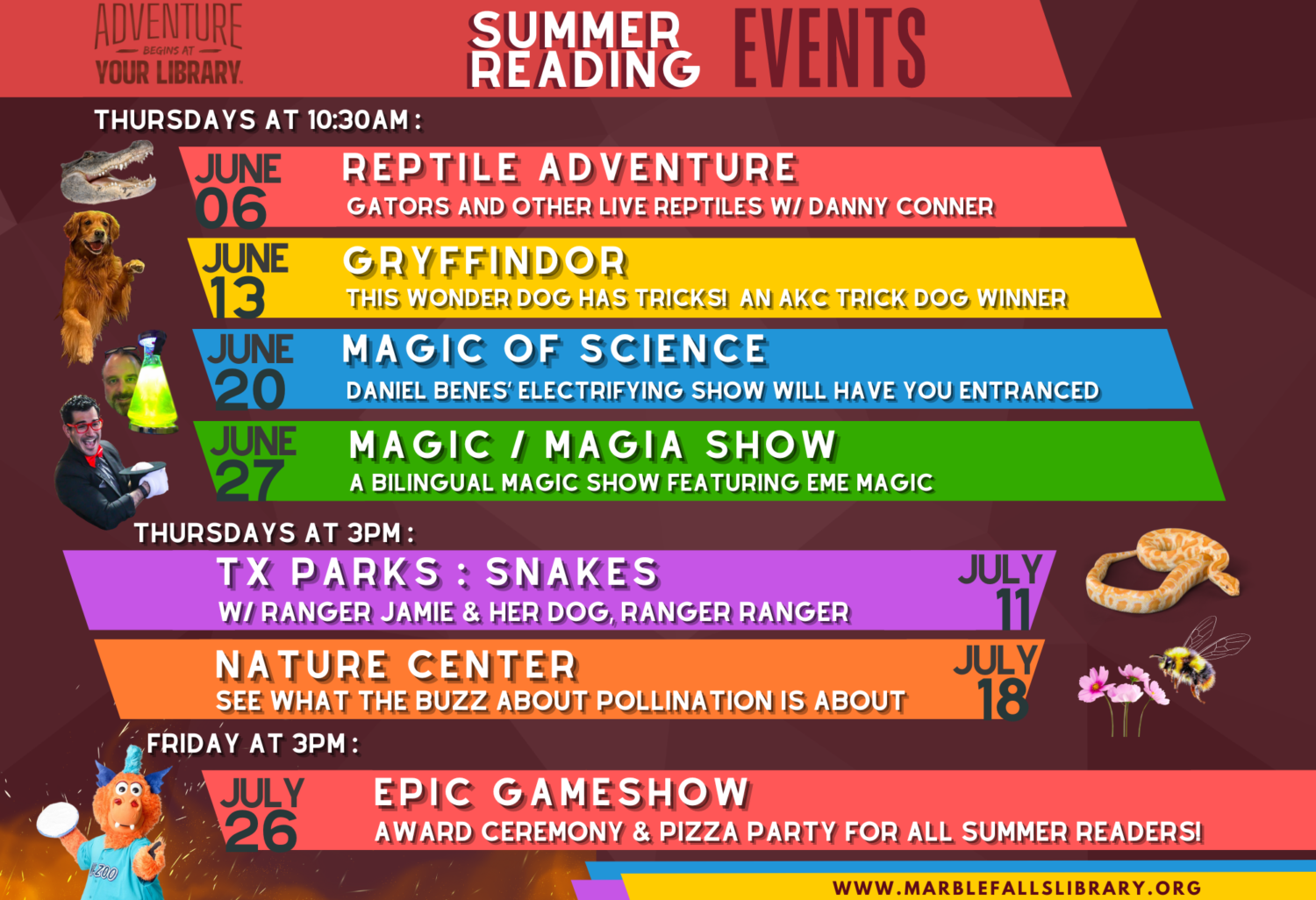 Summer Reading Program - Marble Falls Public Library